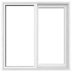 JELD-WEN 35.5 in. x 35.5 in. V-4500 White Left-Hand Vinyl Sliding ...
