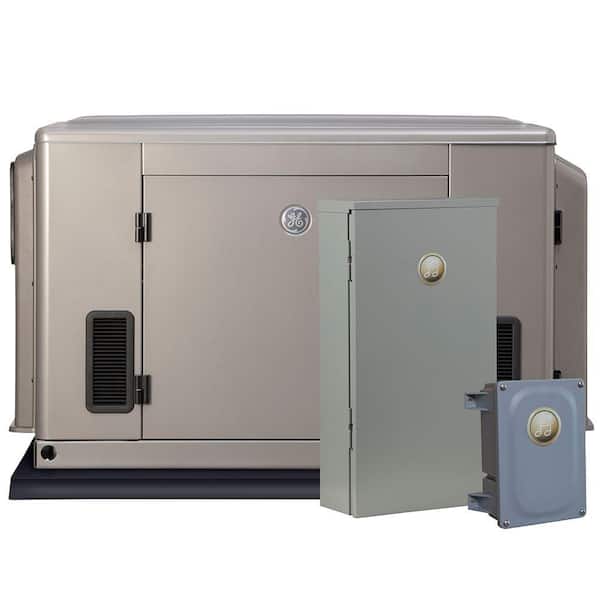 GE 20,000-Watt Standby Generator with Symphony II Whole House 200-Amp ...