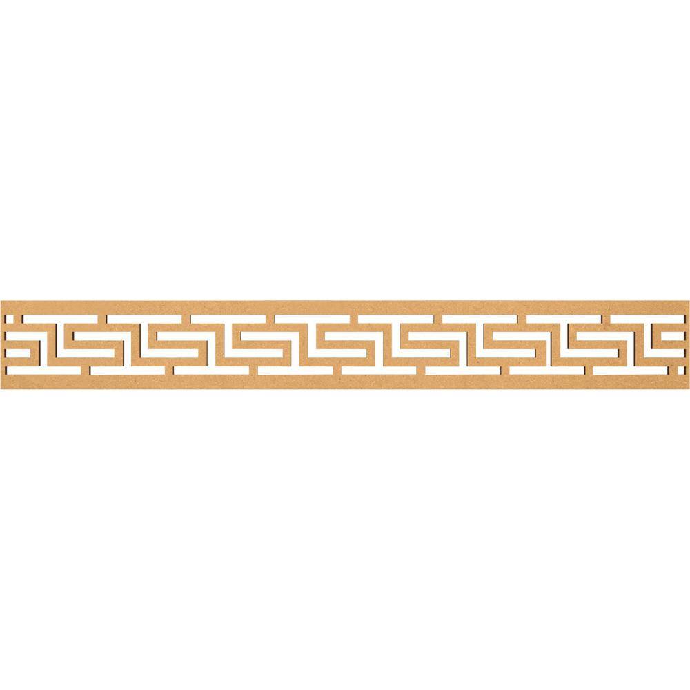 Ekena Millwork Tulum Fretwork 0.375 in. D x 46.5 in. W x 6 in. L MDF ...