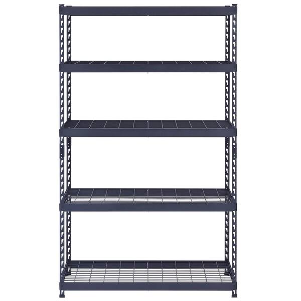 Husky 5-Shelf Metal Heavy-Duty Adjustable Garage Storage Shelving Unit ...