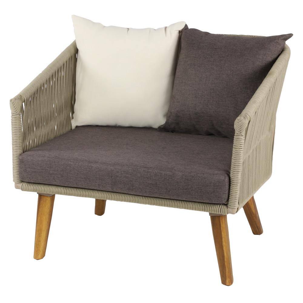 Litton Lane Gray Aluminum Modern Outdoor Chair (Set of 2) 77410 - The ...
