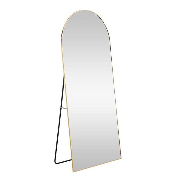 ALMOSARA DEVELOPMENT LLC 31.4 in. W x 71 in. H Gold Aluminum Alloy ...