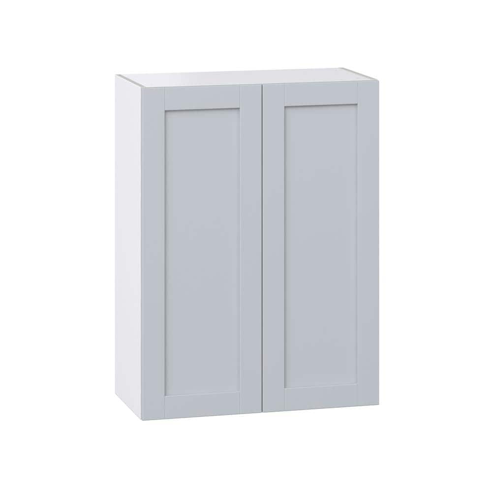 J COLLECTION Cumberland Light Gray Shaker Assembled Wall Kitchen ...