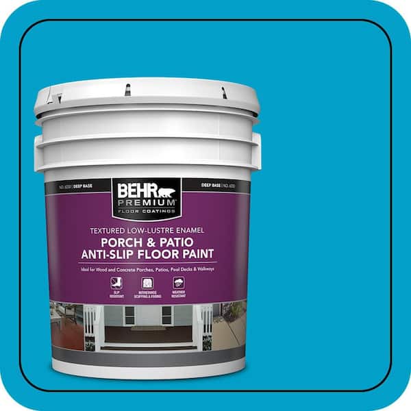 BEHR PREMIUM 5 gal. #P490-5 Yucatan Textured Low-Lustre Enamel Interior ...