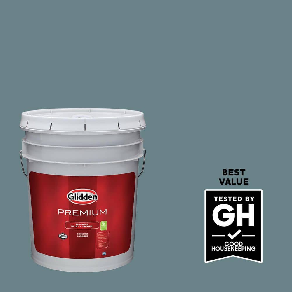 Glidden Premium 5 gal. PPG1035-5 Puddle Jumper Semi-Gloss Interior ...
