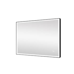 48 in. W x 36 in. H Rectangular Framed LED Lighted with High Lumen Anti ...