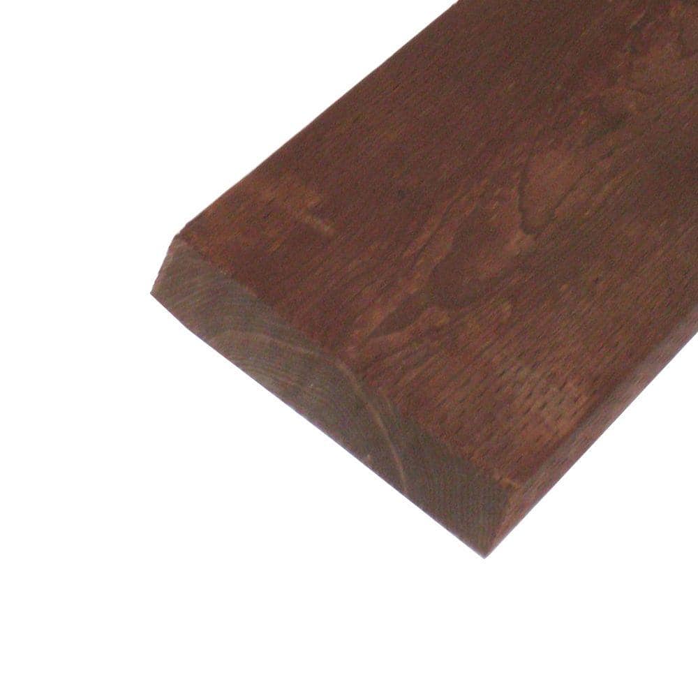 2 in. x 12 in. x 10 ft. Pressure-Treated Lumber Brown Stain Ground ...