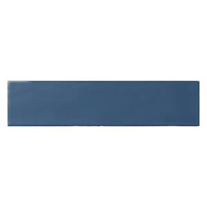 Daltile LuxeCraft 3 in. x 12 in. Blue Glazed Ceramic Subway Wall Tile ...