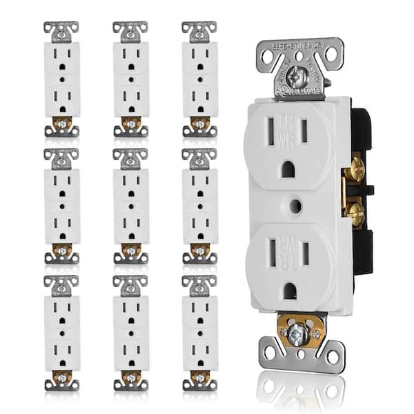 Faith 15 Amp 125-Volt Weather and Tamper-Resistant NEMA5-15R Wall Mount ...
