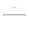 KUZCO Eerie 59 in. 1 Light 88-Watt Black Integrated LED Pendant Light ...