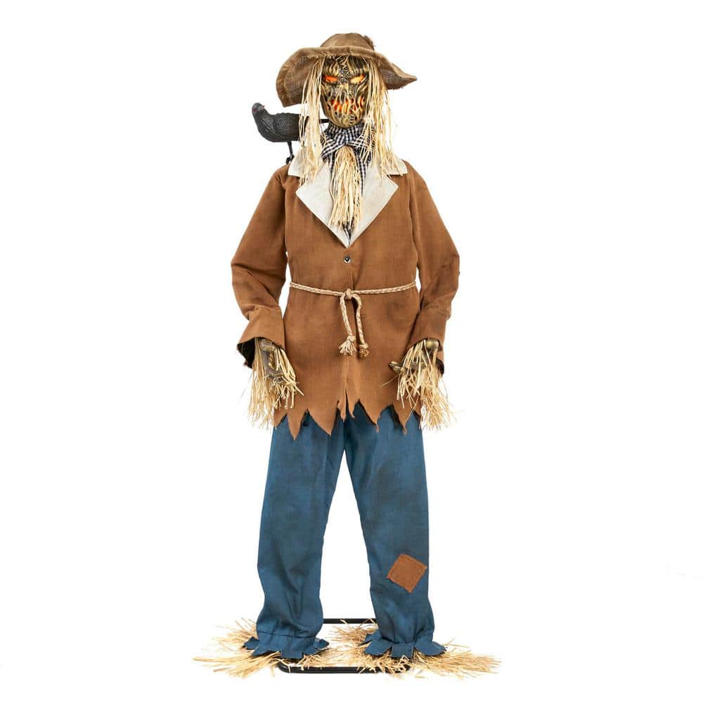 Home Accents Holiday 6 ft. Animated LED Snapping Scarecrow 24PA00494 ...