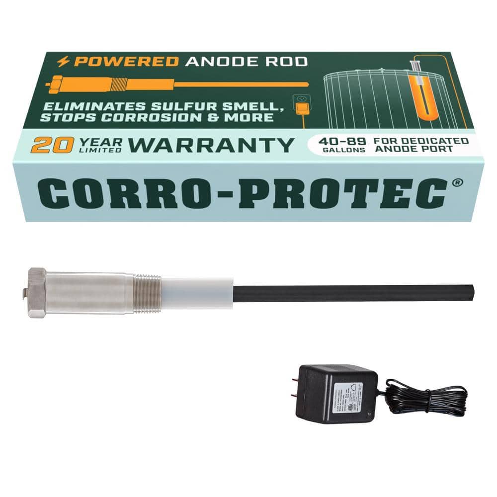 CORRO-PROTEC Powered Anode Rod For 40-89 Gal. Residential Water Heater ...