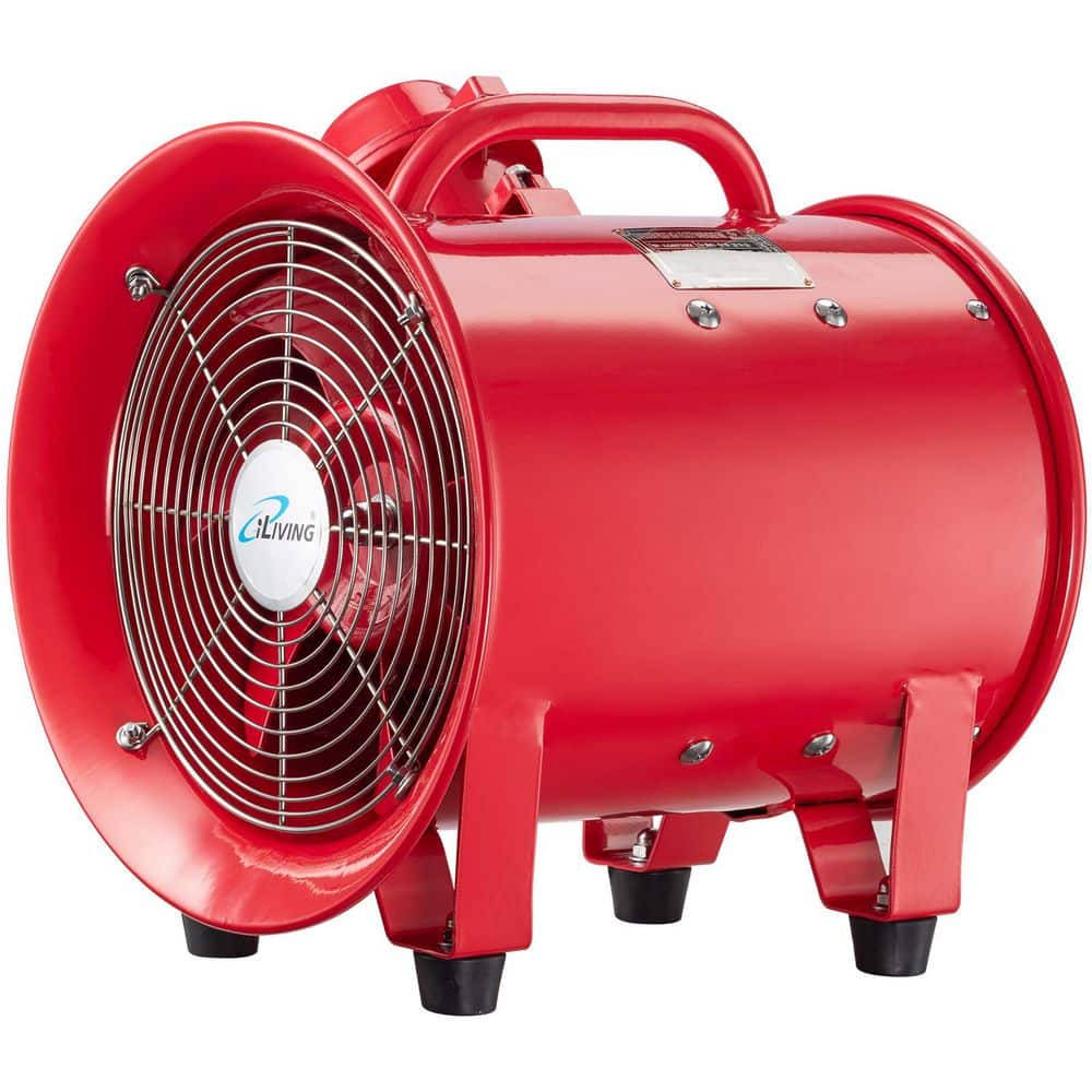 iLIVING Explosion Proof 10 in. Ventilation Floor Fan, With 350-Watt ...