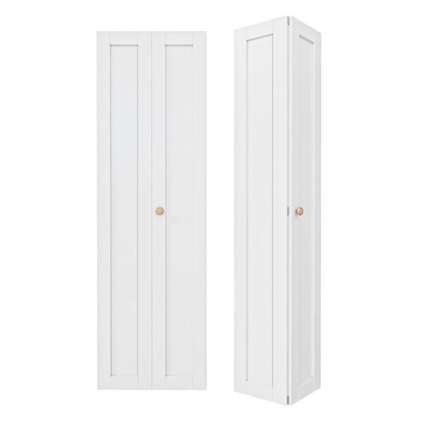 ARK DESIGN 48 in. x 80 in. Solid Core 1-Lite Panel White Primed ...