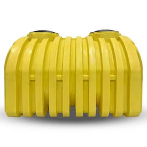 VPC 1000 Gal. Yellow Polyethylene Two Compartment Septic Tank 87-41720 ...