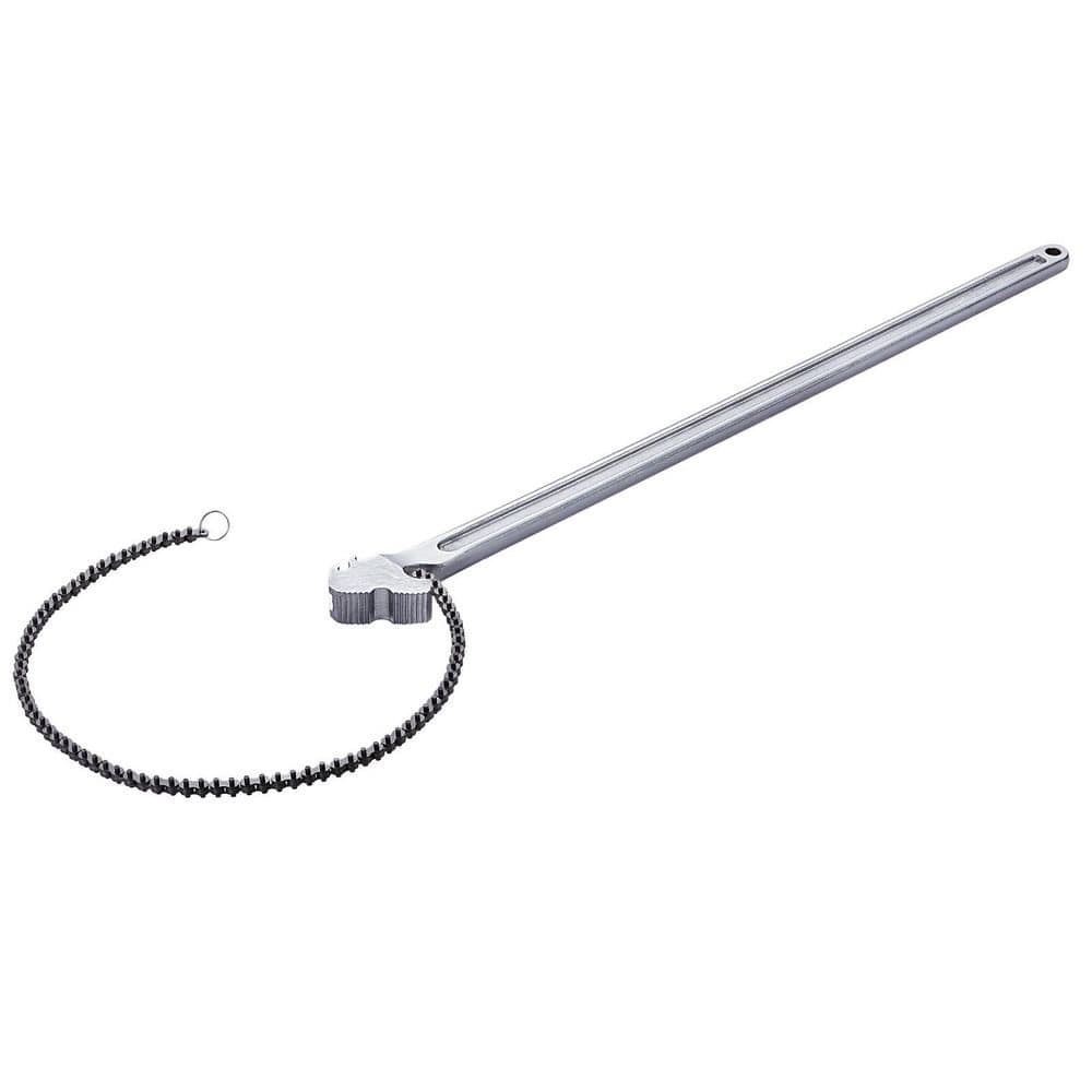 SKYSHALO Chain Wrench, 13.4 in. Diameter Capacity, 48 in. Chain Pipe ...