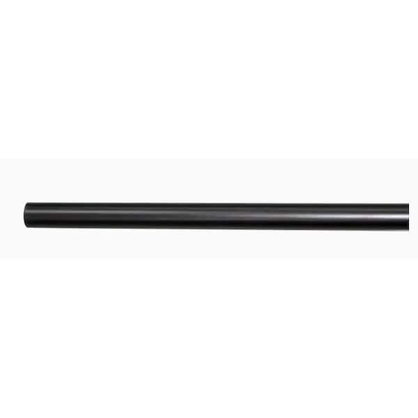 Everbilt 96 in. W Matte Black Steel Hanging Closet Rod EH-WSTHDUS-524V ...
