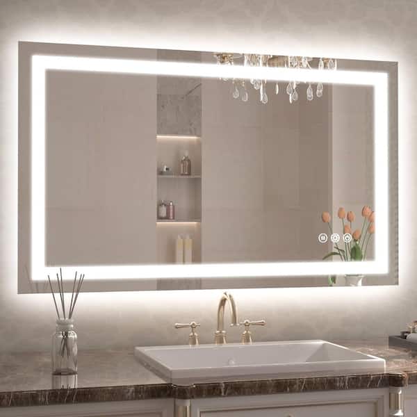 Reviews for TETOTE 40 in. W x 24 in. H Rectangular Frameless LED ...