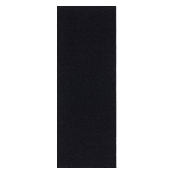 Ottomanson Ottohome Collection Non-Slip Rubberback Modern Solid Design ...