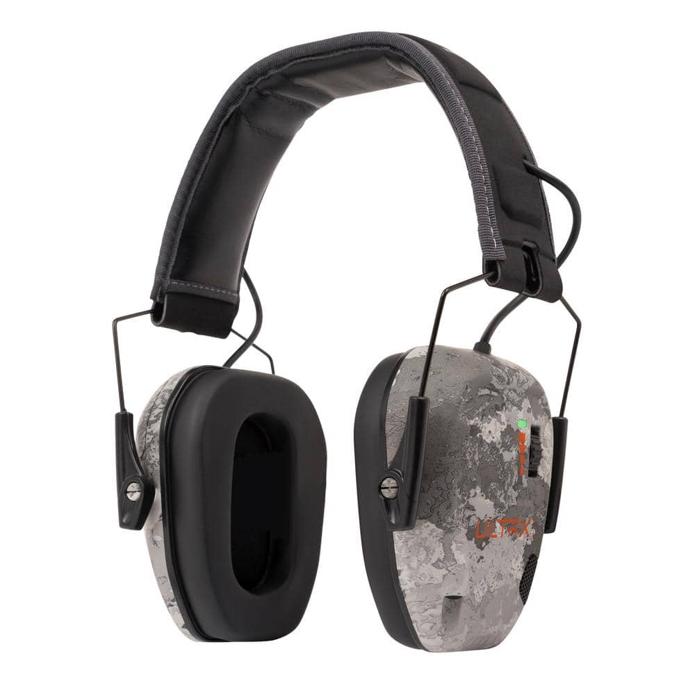 ULTRX Bionic Electronic Earmuff, Veil Tac Gray Camo 4147 - The Home Depot