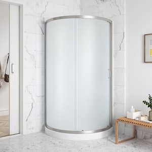 OVE Decors Breeze 33 in. L x 33 in. W x 77 in. H Corner Shower Kit with ...