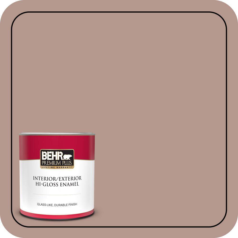 BEHR PREMIUM PLUS 1 qt. #N160-4 Sonora Rose Hi-Gloss Enamel Interior ...