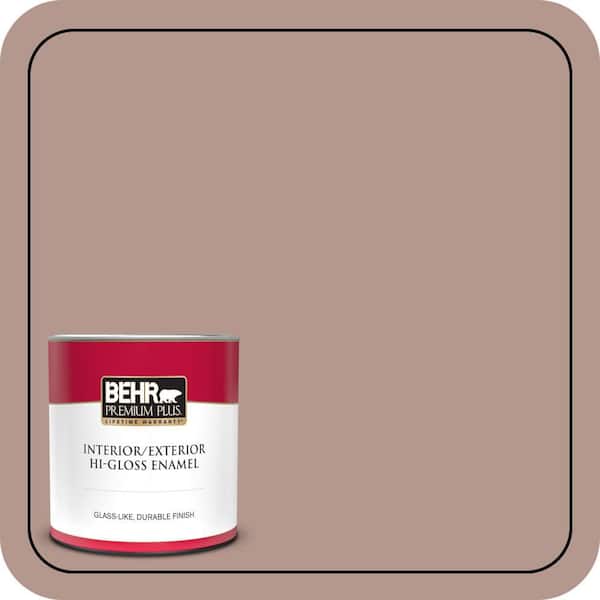 BEHR PREMIUM PLUS 1 qt. #N160-4 Sonora Rose Hi-Gloss Enamel Interior ...