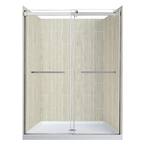 Lavish 35-1/2 in. x 35-1/2 in. x 86 in. Corner Drain Corner Shower ...