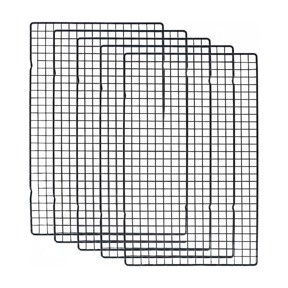 UUDULY 5 Pack Silver Metal Wire Cooling Rack Oven Safe Dishwasher Safe ...