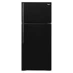 Whirlpool 14 cu. ft. Top Freezer Refrigerator in Black WRT134TFDB - The ...