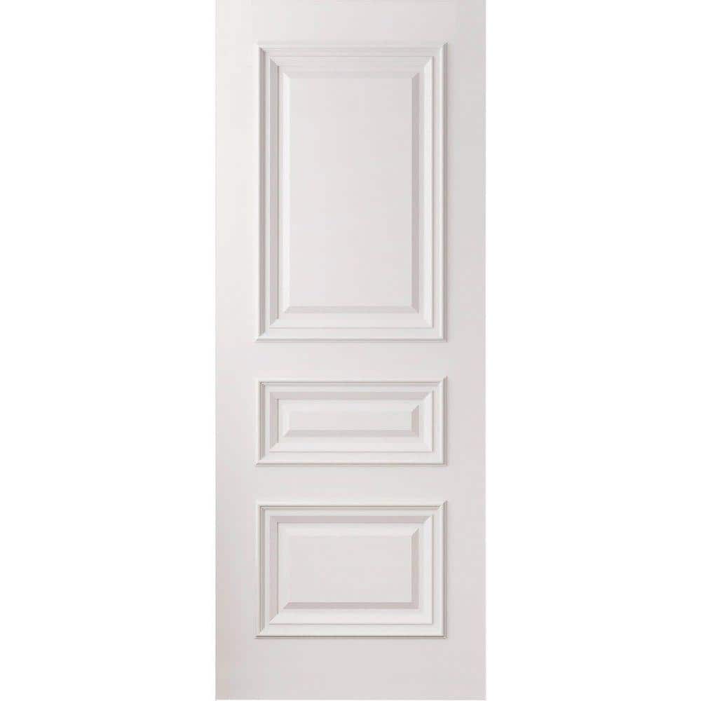 Sartodoors 7833 24 in. x 80 in. Sold Core White Enamel Color Wood ...