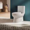 INSTER 1-piece 1.1/1.6 GPF Dual Flush Elongated Toilet in White Seat ...