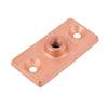 Oatey 3/8 in. Copper Pipe Support Ceiling Plate 33561 - The Home Depot