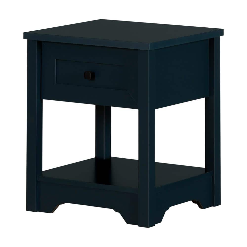 South Shore Hazen Nightstand, Navy Blue 14477 - The Home Depot
