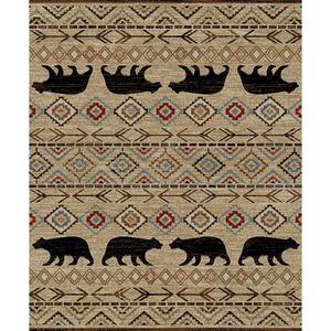 Mayberry Rug American Destination Arrowhead Multi-Colored 5 ft. x 8 ft ...