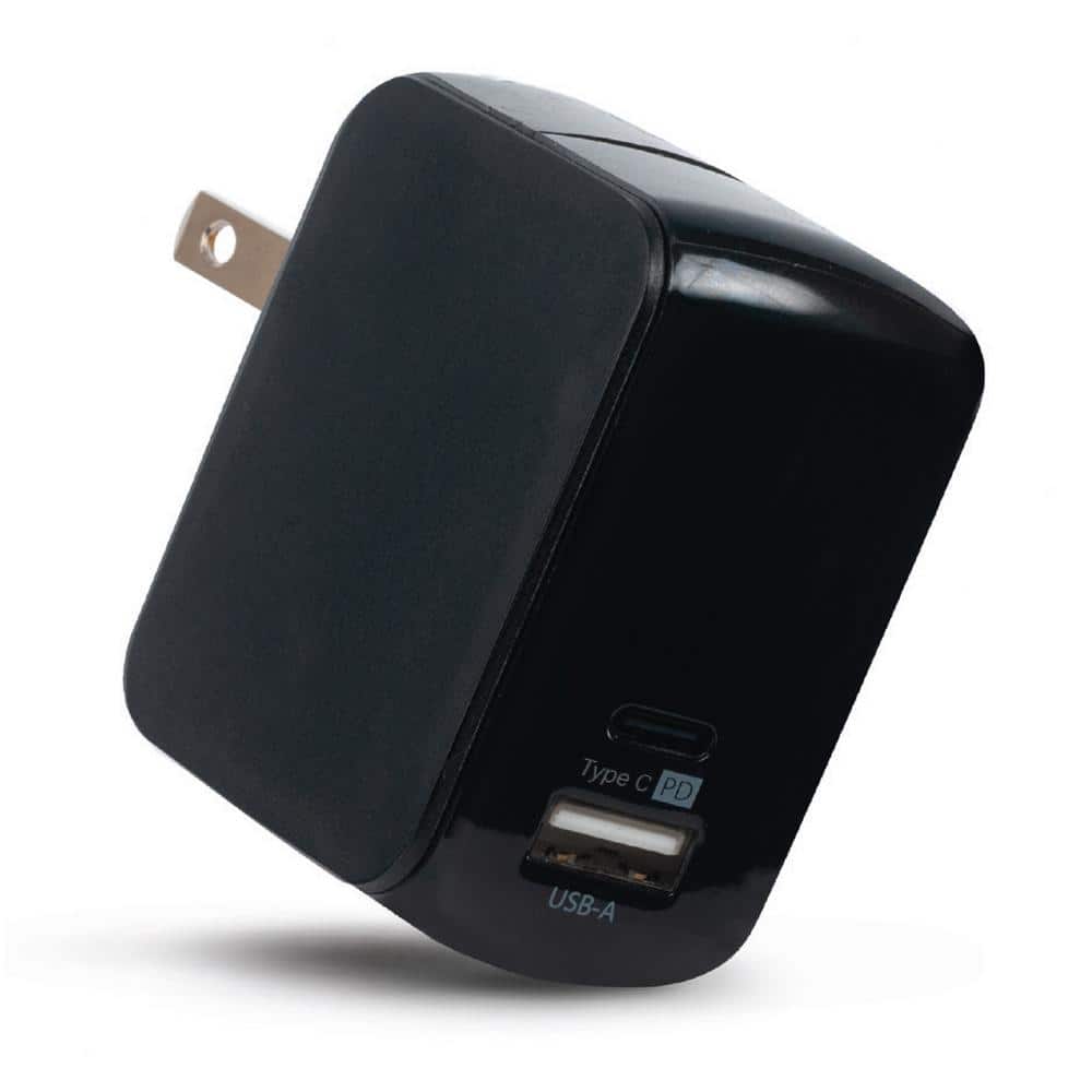 USB Wall Charger 30W 2-Port USB & Type C 131 2002 TG4 - The Home Depot