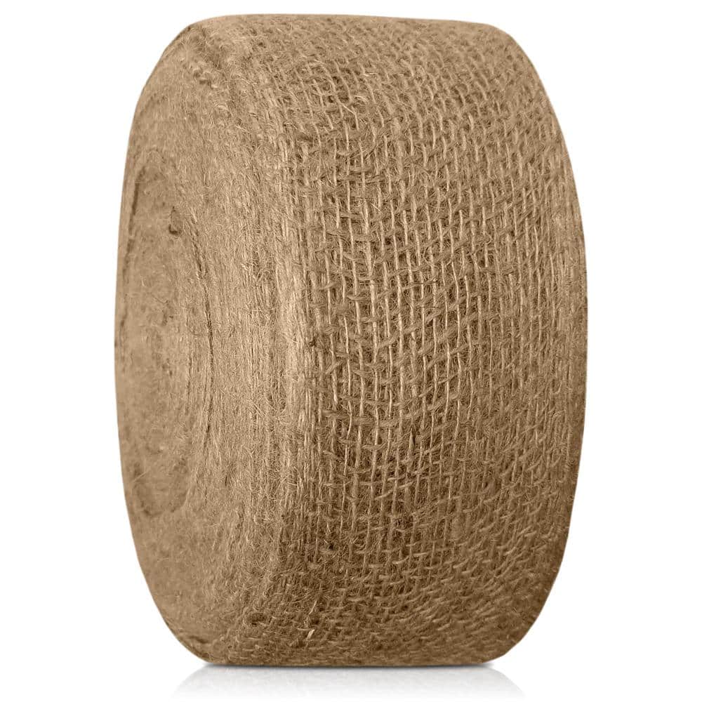 4 in x 300 ft Natural Jute Burlap Roll for Landscaping, Tree Wrap ...