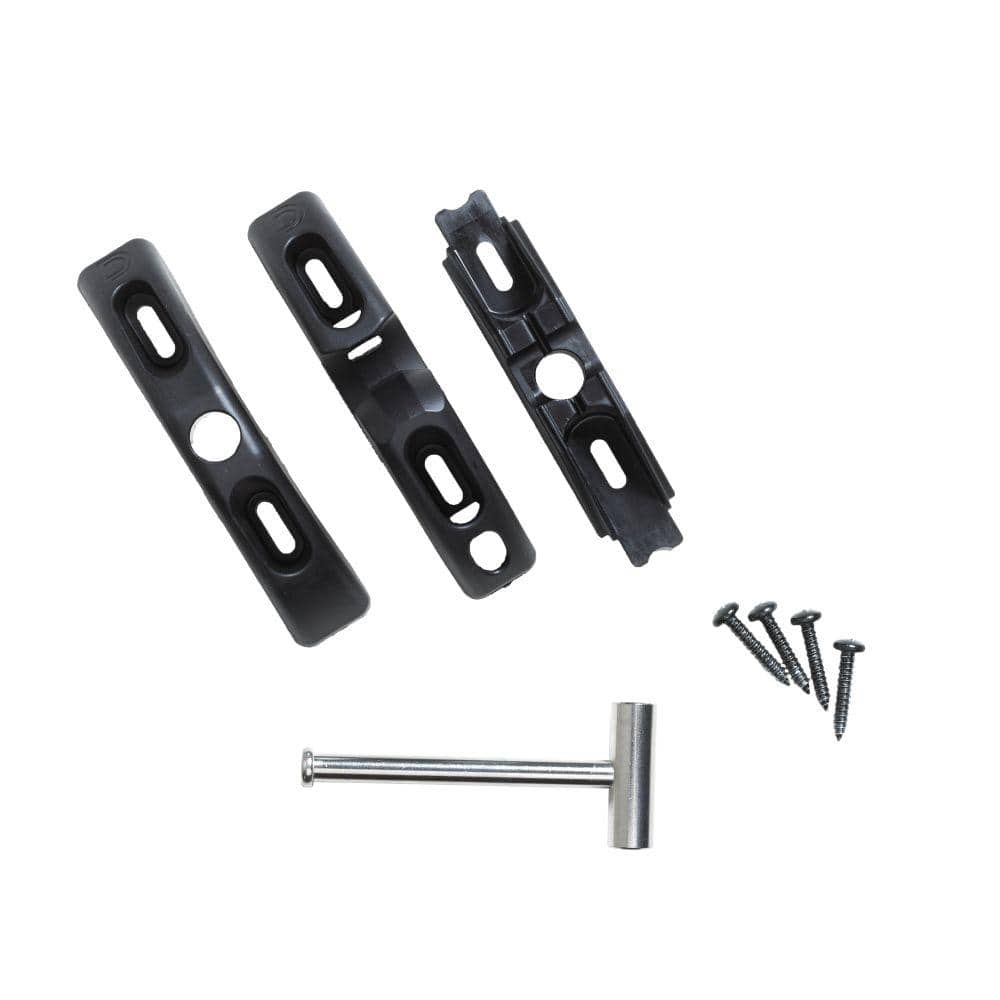 Buy 4 ft. x 3 ft. Adjustable Black Aluminum Deck Gate Online at Lowest ...