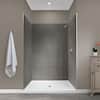 CRAFT + MAIN Jetcoat 34 in. x 48 in. x 78 in. Shower Kit in Quarry with ...