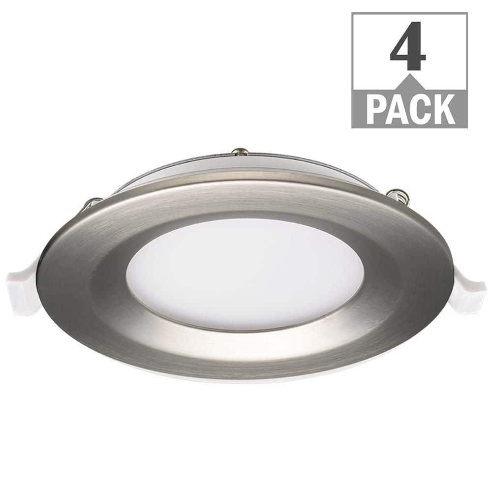 Commercial Electric 4 in. Adjustable CCT Integrated LED Canless ...