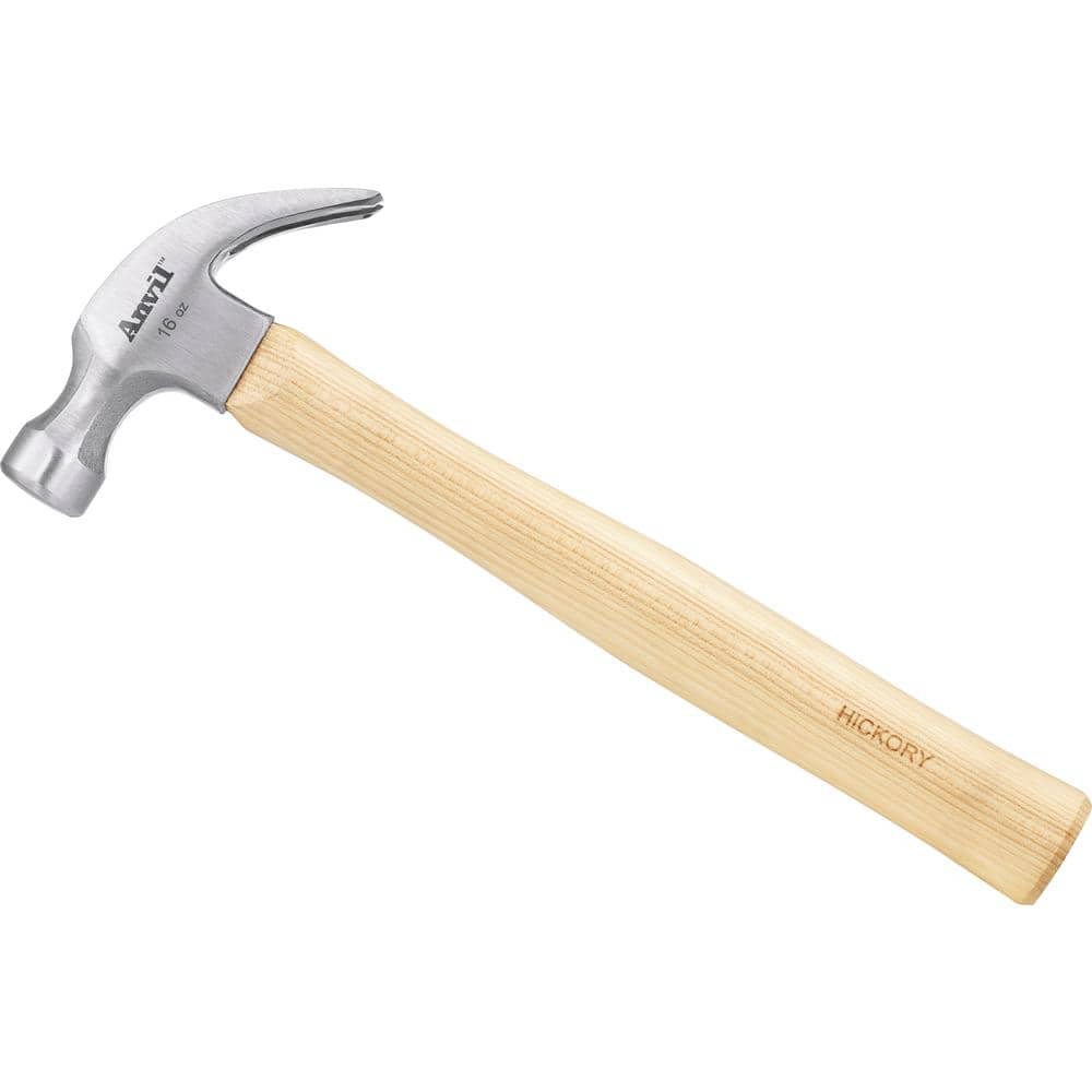 Anvil 16 oz. Claw Hammer Hickory Handle N-H16CAV - The Home Depot
