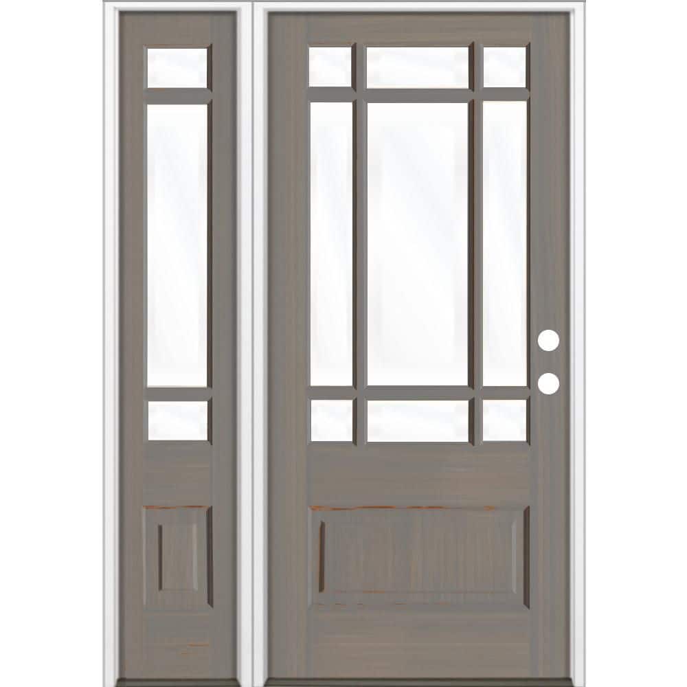 Krosswood Doors 50 in. x 80 in. Contemporary LH 3/4 Lite Left-Hand ...