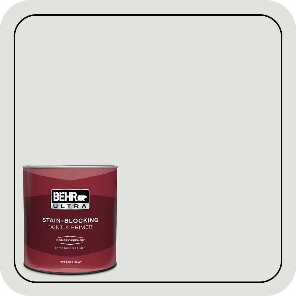 BEHR ULTRA 1 qt. #BL-W13 Silver Polish Extra Durable Flat Interior ...