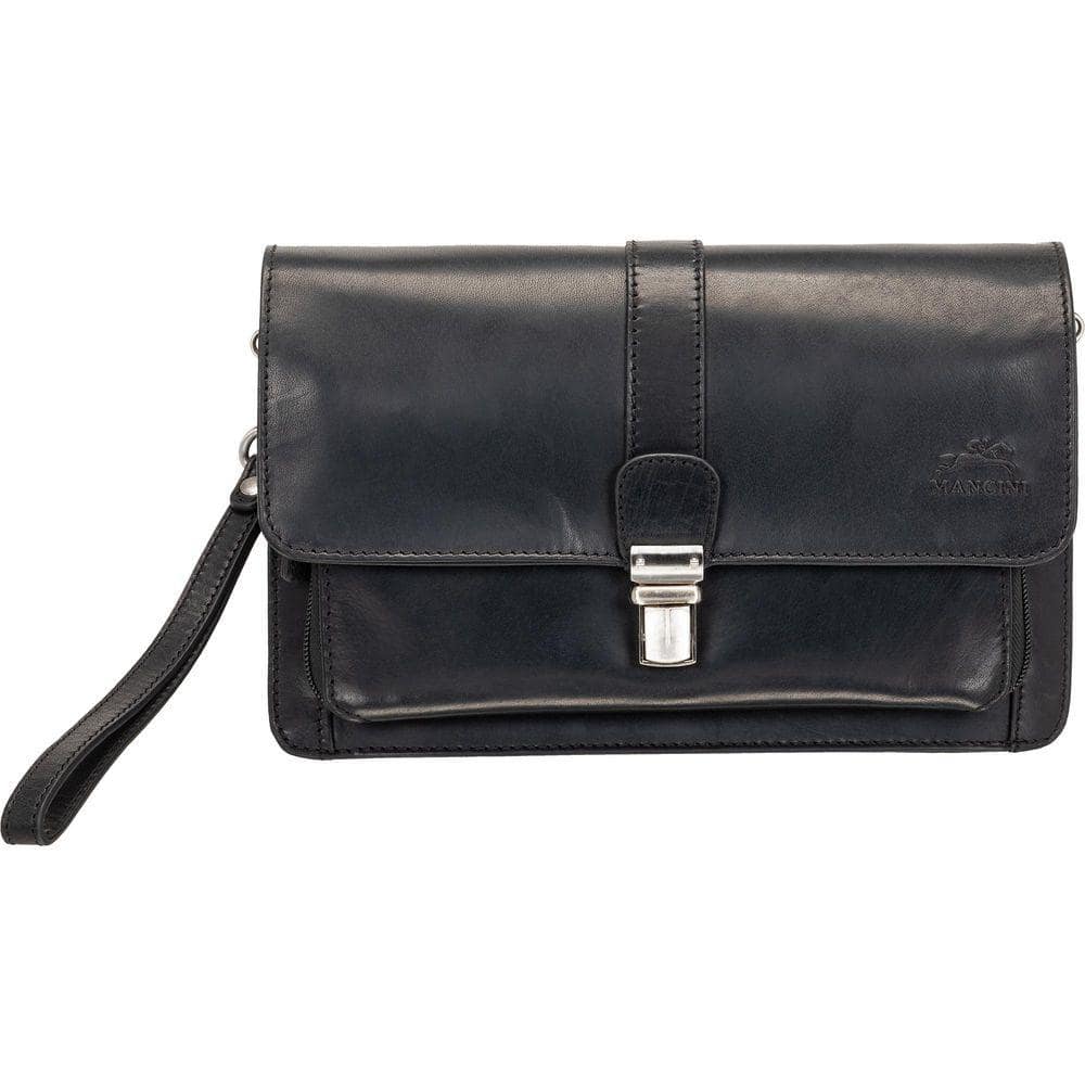 MANCINI Buffalo Black Tote Bag with Front Organizer 99-5405-BK - The ...