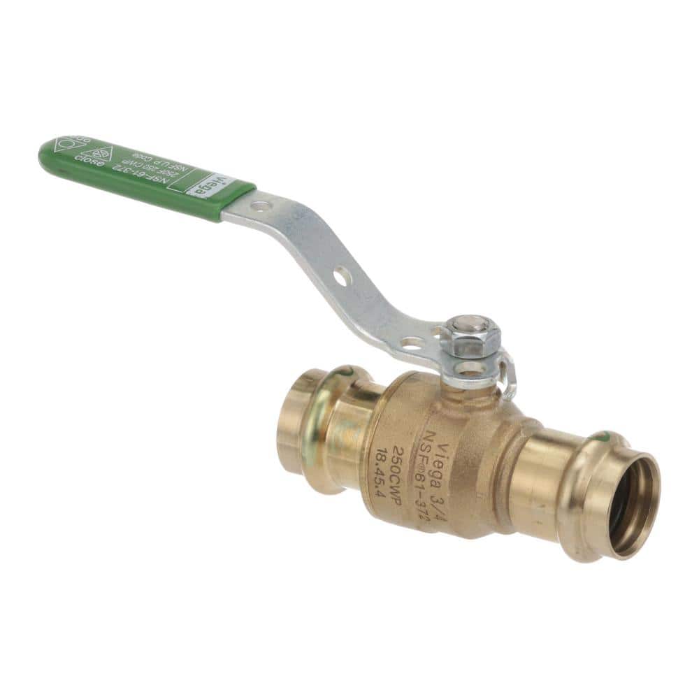 Viega ProPress 3/4 in. Press Zero-Lead Bronze Ball Valve with Lockable ...