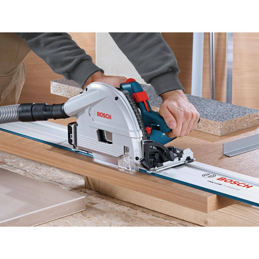 Buy 6-1/2 in. 13 Amp Corded Track Saw with Plunge Action and L-Boxx ...