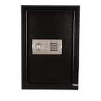 BUFFALO 0.58 cu. ft. Wall Safe with Electronic Lock, Black 800982