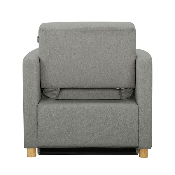 Serta Isla Convertible Chair Gray