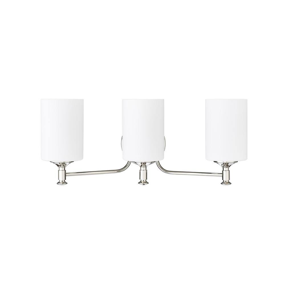 Millennium Lighting Ailey 21.625 in. 3-Light Polished Nickel Vanity ...