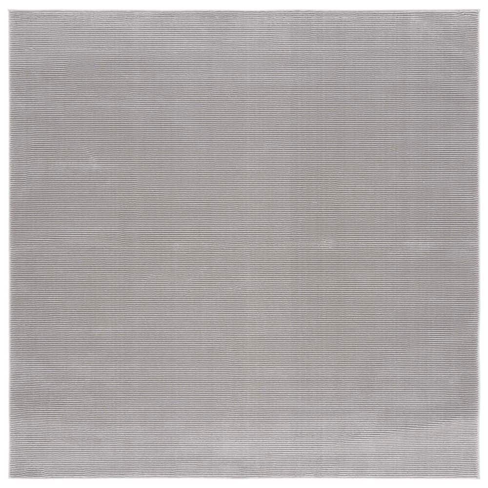SAFAVIEH Revive Gray 7 ft. x 7 ft. Solid Square Area Rug REV102F-7SQW ...